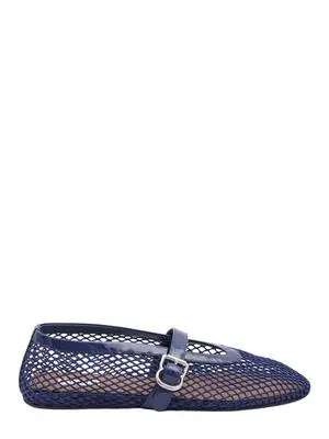 Alaïa Fishnet Ballet Flats - Blue