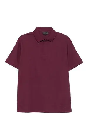 Emporio Armani Cotton Polo Shirt - Red