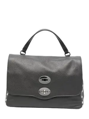 ZANELLATO Postina Daily Small Leather Handbag - Grey