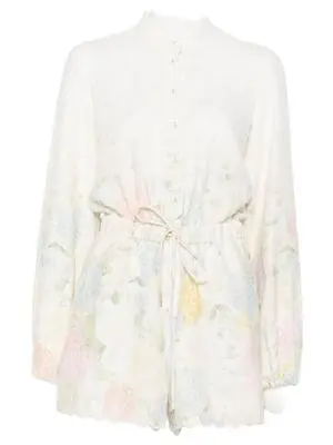 MC2 SAINT BARTH Julian Dress With Floral Print - Multi