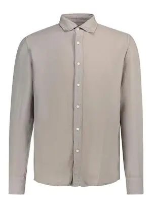 DEPERLU Linen And Cotton Blend Shirt - Blue