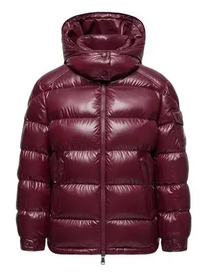 Moncler Maire Short Down Jacket With Detachable Hood - Red