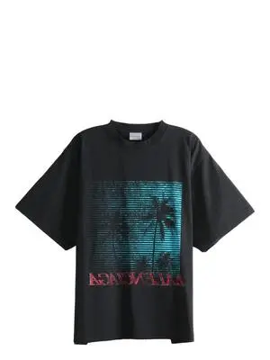 Balenciaga Printed T-shirt - Black