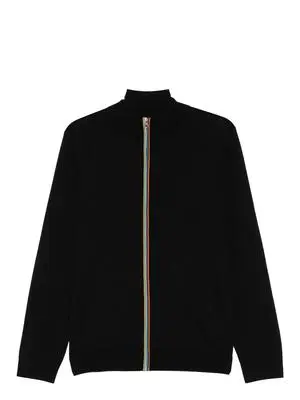 Paul Smith Wool Zipped Cardigan - Blue