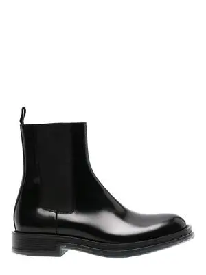 Alexander McQueen Logo Pull-tab Chelsea Boots - Black