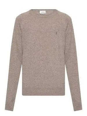 Saint Laurent Cashmere Crewneck Jumper - Grey
