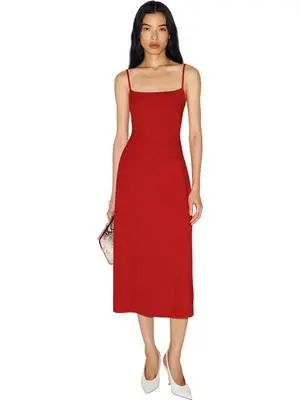 REFORMATION Lavinia Knit Dress - Red