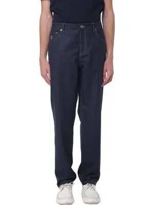 Brunello Cucinelli Wool Felt Five-pocket Straight-leg Trousers - Navy