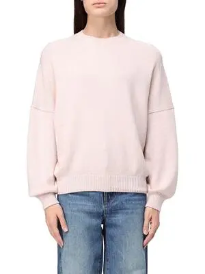 Khaite Pure Cashmere Crewneck Jumper With Ribbed Trims - Pink