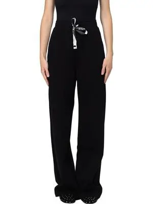 Max Mara High-waisted Jersey Joggers With Drawstring - Black