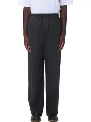 JIL SANDER Wide-leg Wool Trousers With Elasticated Waist - Grey