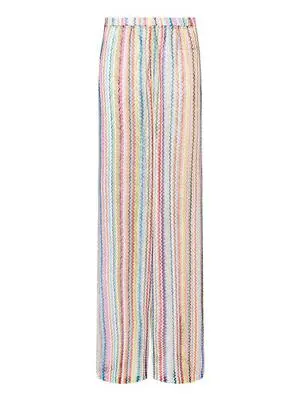 Missoni Wide-leg Zig-zag Knit Trousers - Multi