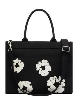 DENIM TEARS Cotton Wreath Tote Bag - Black