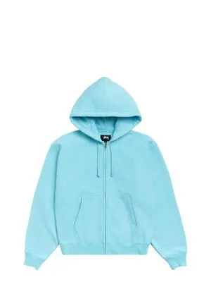 StÜssy Basic Diamond Zip Hood - Blue