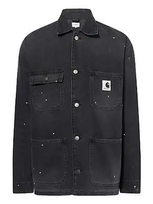 Carhartt Work In Progress Michigan Brand-patch Denim Jacket - Black