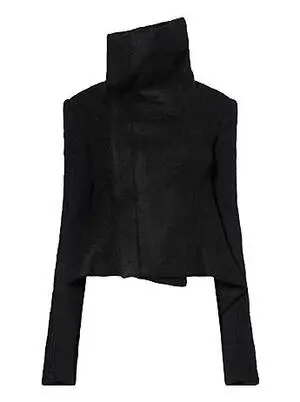 Rick Owens Naska Buttoned Wool-blend Jacket - Black