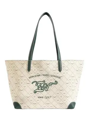 Zadig&Voltaire Monogram Canvas Tote Bag - Flash