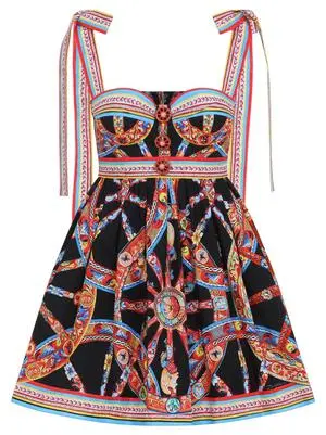 DOLCE & GABBANA Dolce & Gabbana Carretto Print Mini Dress