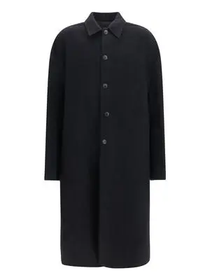 Rick Owens Brad Virgin Wool Coat - Black