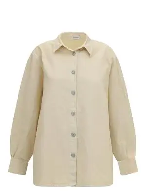 MAGDA BUTRYM Magda Butrym Denim Shirt With Voluminous Sleeves
