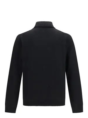 ROBERTO COLLINA Roberto Collina Wool Turtleneck Sweater Black