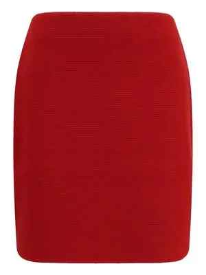 Fabiana Filippi Monochrome Wool Skirt - Red