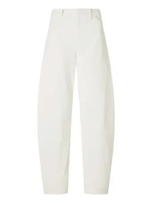 NILI LOTAN Nili Lotan Tribeca Cotton-Blend Tapered Pants