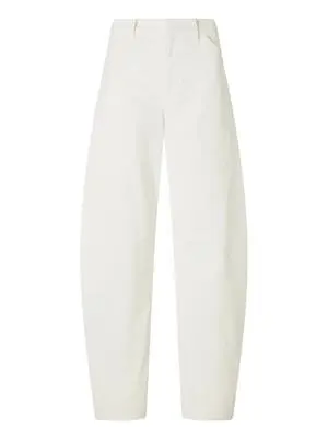 NILI LOTAN Nili Lotan Tribeca Cotton-Blend Tapered Pants