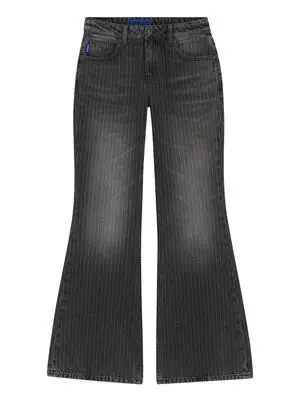 Hugo Bootcut Mid-rise Pinstriped Jeans - Patterned