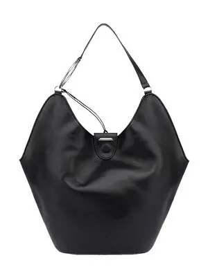 DONDUP Oversized Handbag With Ring Handle - Black