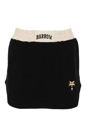 BARROW Logo Detail Sweat Skirt - Black