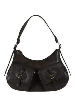COCCINELLE Zippered Shoulder Bag - Black