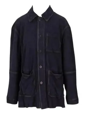 P.a.r.o.s.h Long Sleeve Collared Jacket - Blue