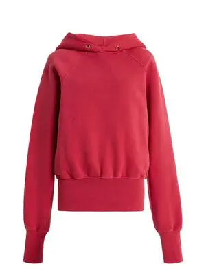 LES TIEN Classic Cotton Hoodie - Red
