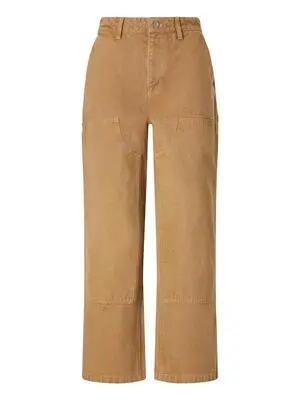 Sea Winslow Cotton Wide-leg Carpenter Pants - Brown
