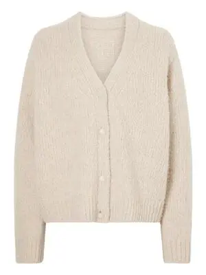 NILI LOTAN Lorana Wool And Cashmere-blend Cardigan - Neutrals