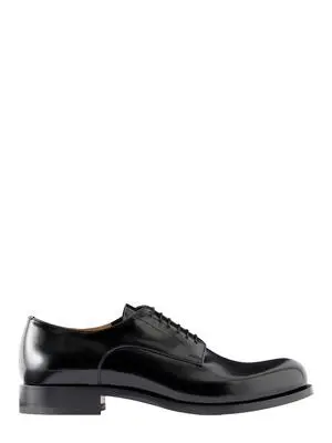 CHRISTIAN LOUBOUTIN Moustachou Leather Oxford Shoes - Black