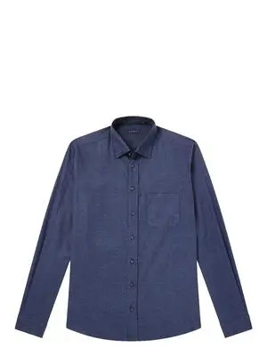 Sease Cotton-flannel Shirt - Blue