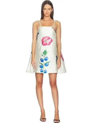 LA FUORI Iris Of The Sapphire Garden Mini Dress - Printed