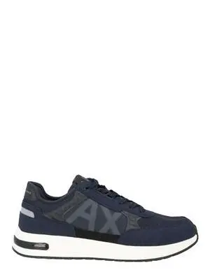 Armani Exchange Low-top Sneakers With Logo Detail - Blue