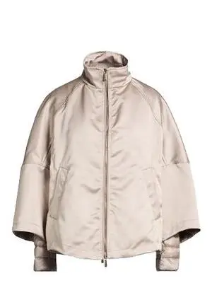 MOORER Lightweight Polyester Jacket With Goose Down Interior - Grey