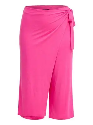 ZOEY Bright Jersey Wrap Trousers - Pink