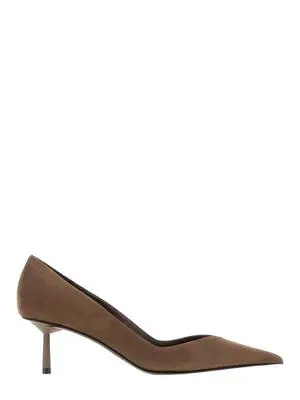 LE SILLA Mud Suede Vivienne Pumps - Brown