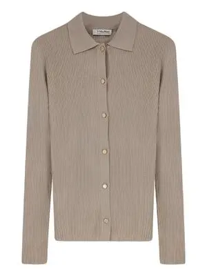 Max Mara Virgin Wool Cardigan - Beige