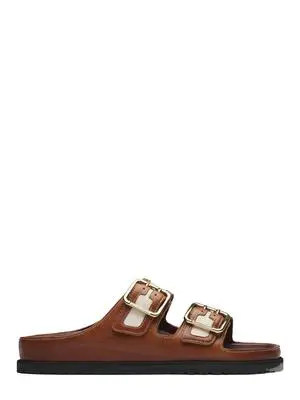 BIRKENSTOCK Arizona Bold Canvas Double Strap Sandals - Brown