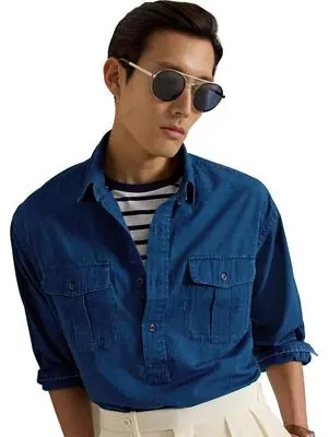 Ralph Lauren Relaxed Fit Chambray Workshirt - Indigo