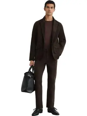 REISS Bishopsgate Soft-stretch Straight-leg Jeans - Brown