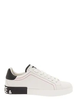 DOLCE & GABBANA Dolce & Gabbana 'Portofino' Low Sneakers With Contrast Stitching