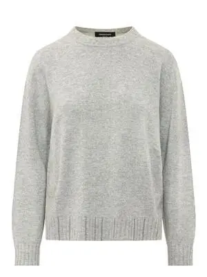 Fabiana Filippi Crew Neck Long Sleeve Sweater - Gray
