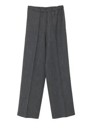 Fabiana Filippi Elastic Waist Wide-leg Trousers - Black
